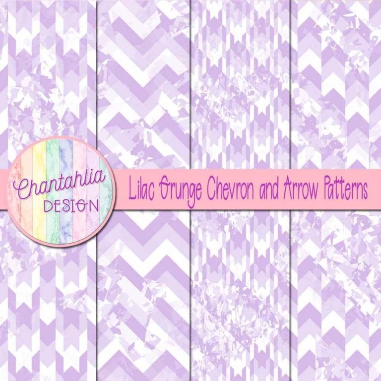 Free Digital Papers featuring Lilac Grunge Chevron and Arrow Designs