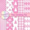 Free Digital Papers featuring Pink Christmas Foil Designs