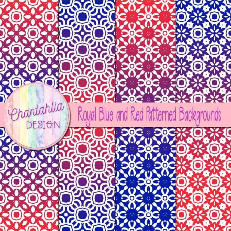 Free Royal Blue and Red Patterned Backgrounds
