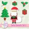 Free Santa Elements for Digital Scrapbooking, Digital Planning & Crafts