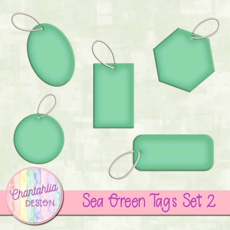 Free Sea Green Tags