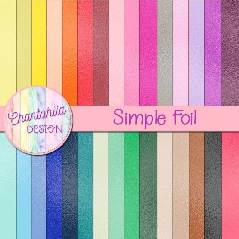Free foil digital paper backgrounds in 36 colours.
