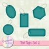Free Teal Tags