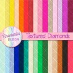 Free Textured Diamonds Digital Papers