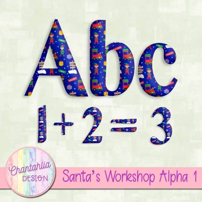 Free Alphas for Digital Scrapbooking, Bulletin Board Lettters and More