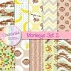 Free Monkeys Digital Papers for Digital Scrapbooking and other crafts