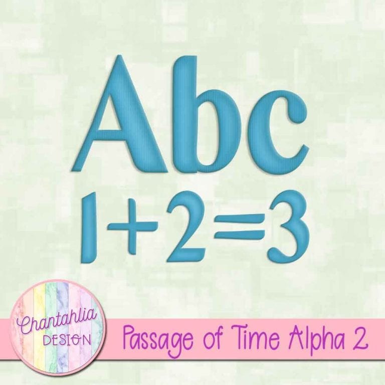 Free Monkeys Alpha for Digital Scrapbooking and other crafts