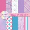 Free Time Digital Papers for Digital Scrapbooking and other crafts