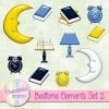 Free Bedtime Elements for Digital Scrapbooking and crafts