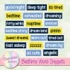 Free Bedtime Word Snippets for Digital Scrapbooking and crafts