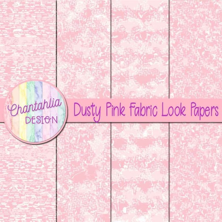 Free Digital Papers featuring Dusty Pink Fabric Look Designs