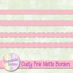 Free Dusty Pink Matte Borders