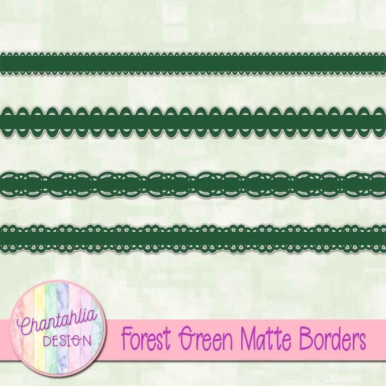 Free Forest Green Matte Borders