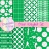 Free Green Volleyball Digital Papers for Digital Scrapbooking & Crafts