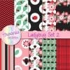 Free Ladybug Digital Papers for Digital Scrapbooking & Crafts