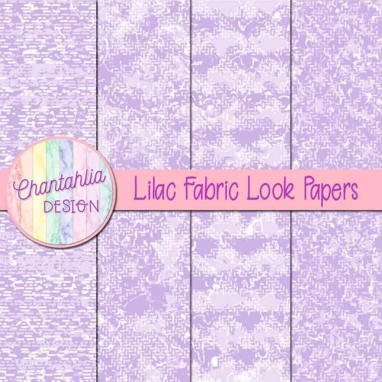 Free Digital Papers featuring Lilac Fabric Look Designs