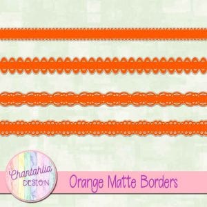 Free Orange Matte Borders