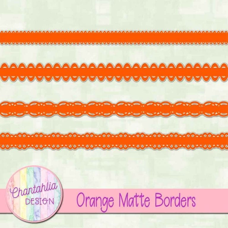 Free Orange Matte Borders
