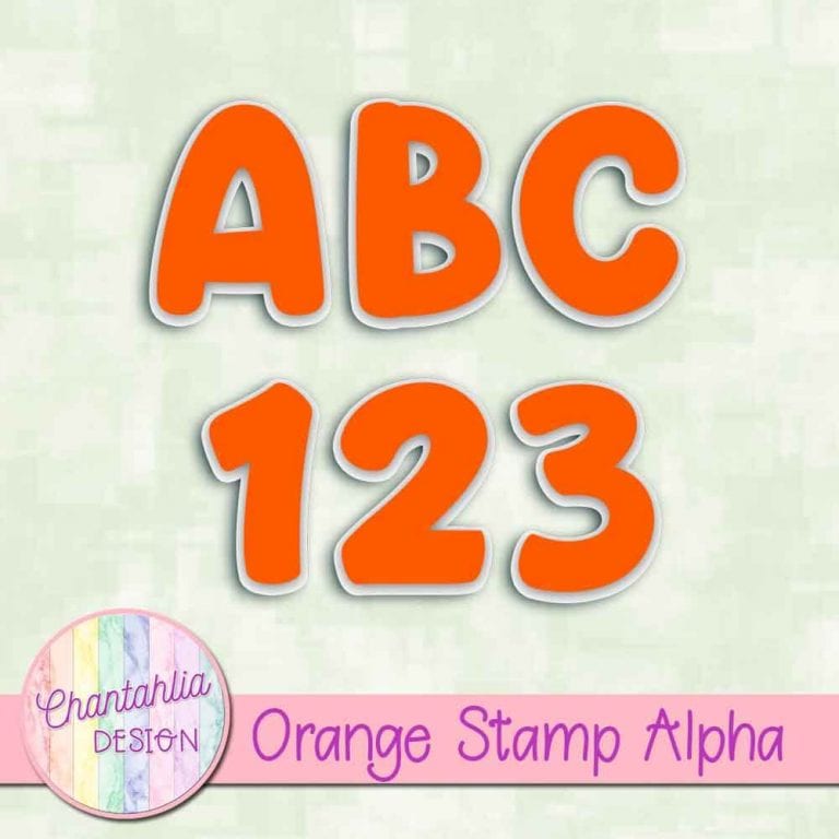 Free Alpha featuring an orange Stamp Design