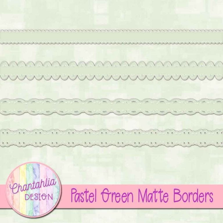 Free Pastel Green Matte Borders