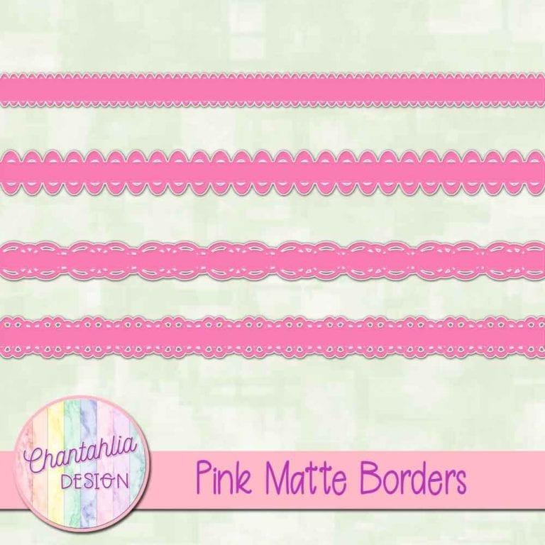 Free Pink Matte Borders