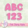 Free Alpha featuring a Pink Stamp Design