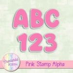Free Alpha featuring a Pink Stamp Design