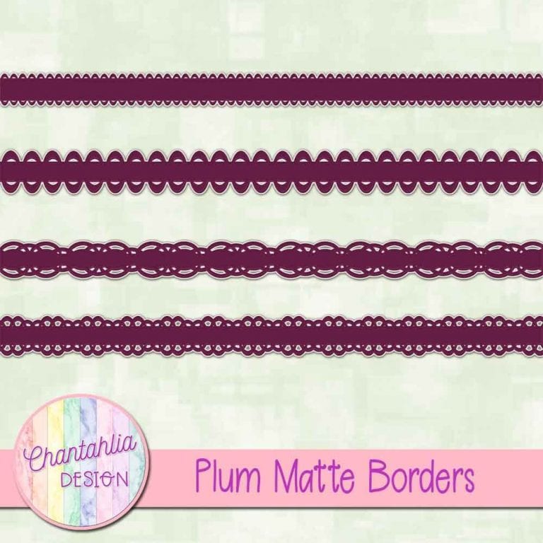 Free Plum Matte Borders