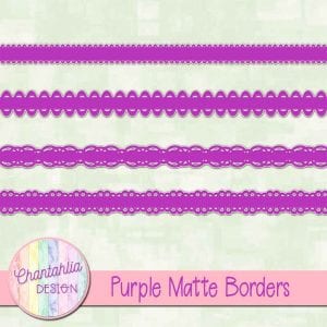 Free Purple Matte Borders