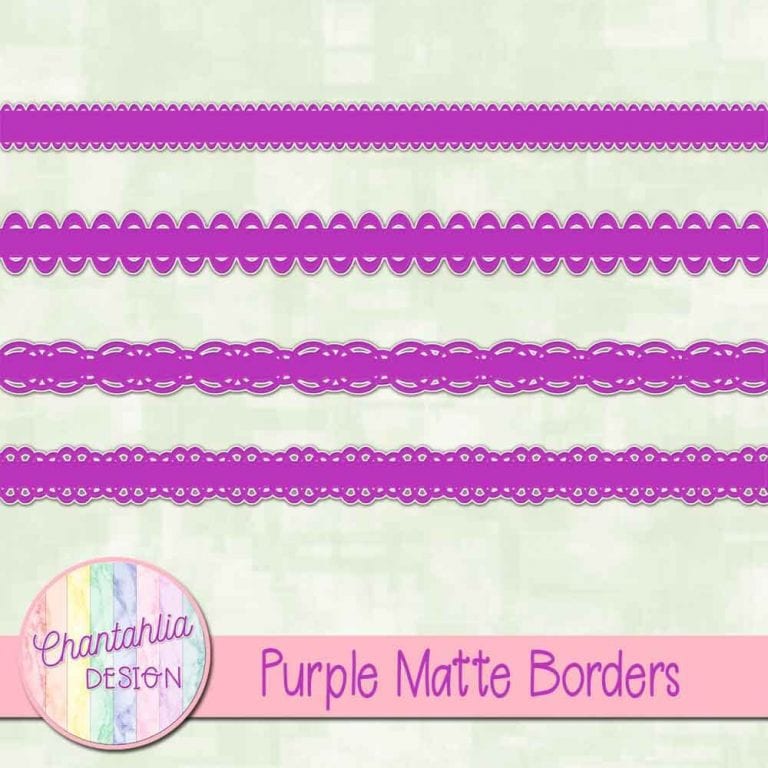 Free Purple Matte Borders