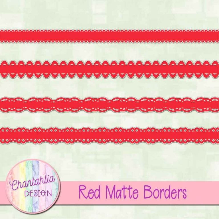 Free Red Matte Borders