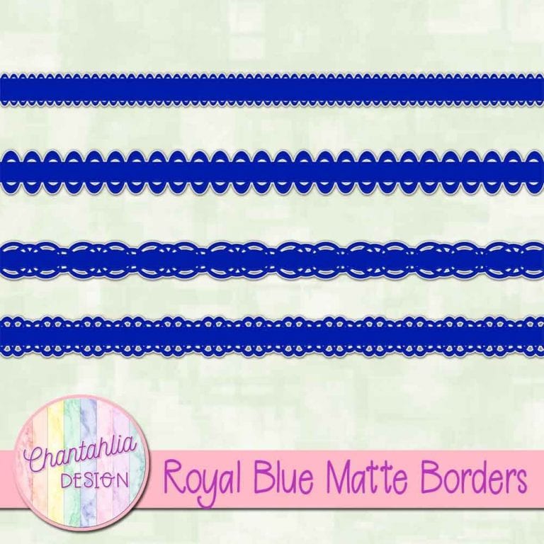 Free Royal Blue Matte Borders