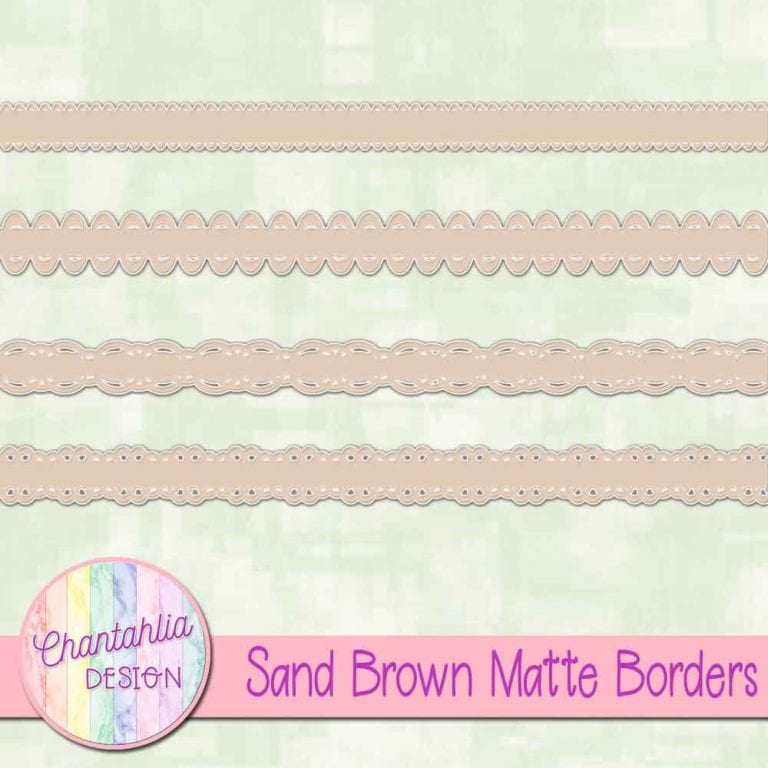 Free Sand Brown Matte Borders