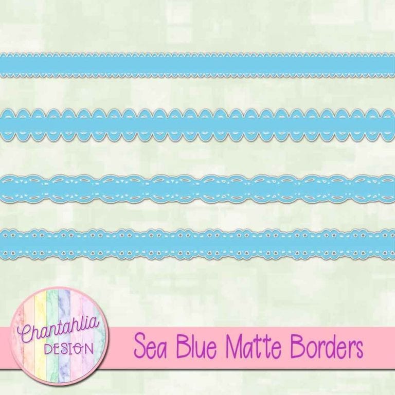 Free Sea Blue Matte Borders