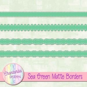 Free Sea Green Matte Borders