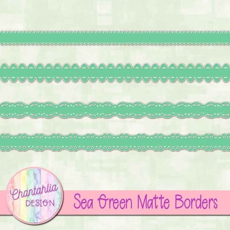 Free Sea Green Matte Borders