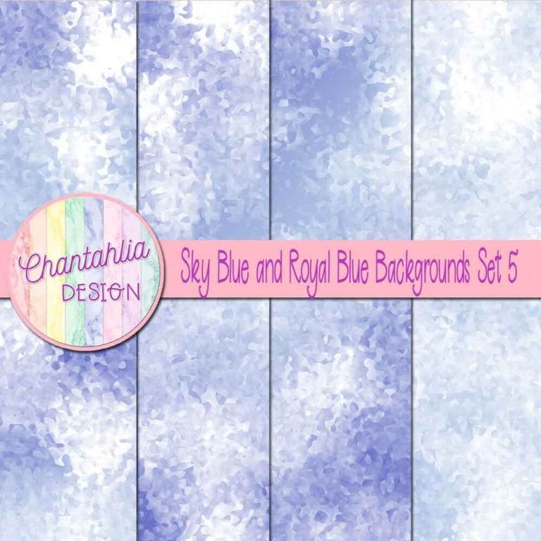 Free Sky Blue and Royal Blue Digital Paper Backgrounds