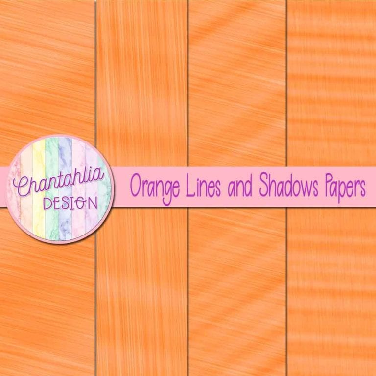 Free Digital Papers featuring Orange Lines and Shadows Designs