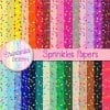 Free Sprinkles Digital Papers for Digital Scrapbooking