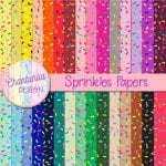 Free Sprinkles Digital Papers for Digital Scrapbooking