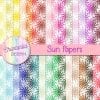 Free Sun Digital Papers for Digital Scrapbooking