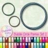 Free Circle Frames in a Bubble Style for Digital Scrapbooking