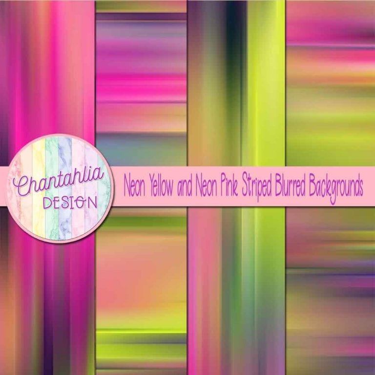 Free Neon Yellow and Free Neon Pink Backgrounds with Striped Blurred ...
