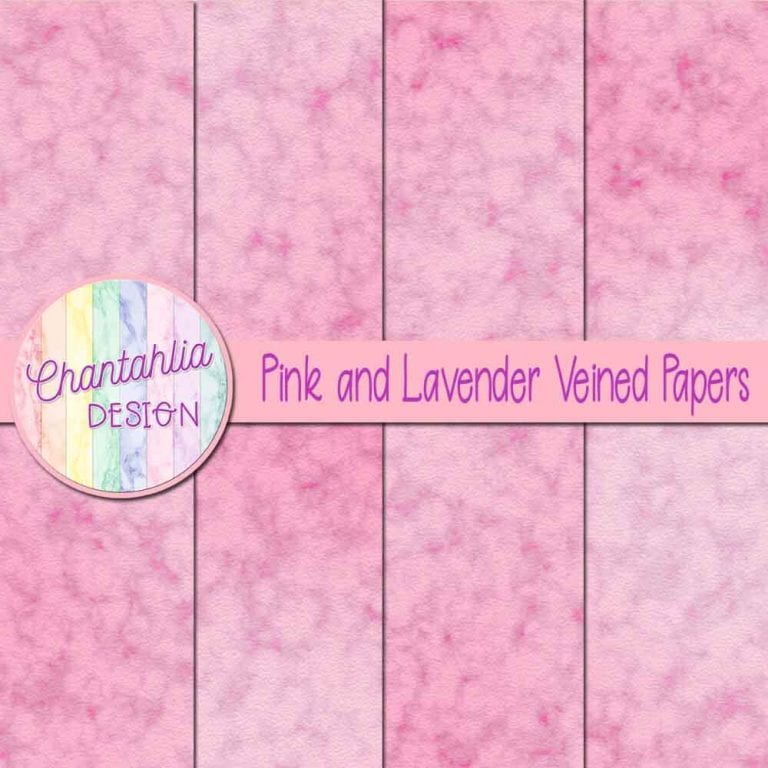 Free Pink and Lavender Digital Papers with Veined Designs