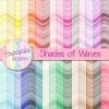 Free Shades of Waves Digital Papers for Digital Scrapbooking