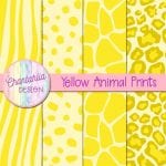 Free Digital Papers featuring Yellow Animal Prints Designs