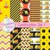 Free Construction Digital Papers for Digital Scrapbooking