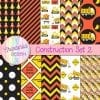 Free Construction Digital Papers for Digital Scrapbooking