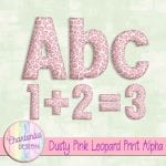 Free Alpha featuring a Dusty Pink Leopard Print Design
