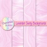 Free Digital Papers featuring Lavender Swirly Designs